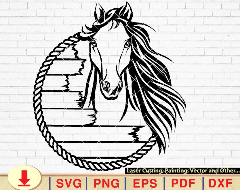 Horse Split Frame Svg Horse Svg Horse Monogram Svg Horse - Etsy UK