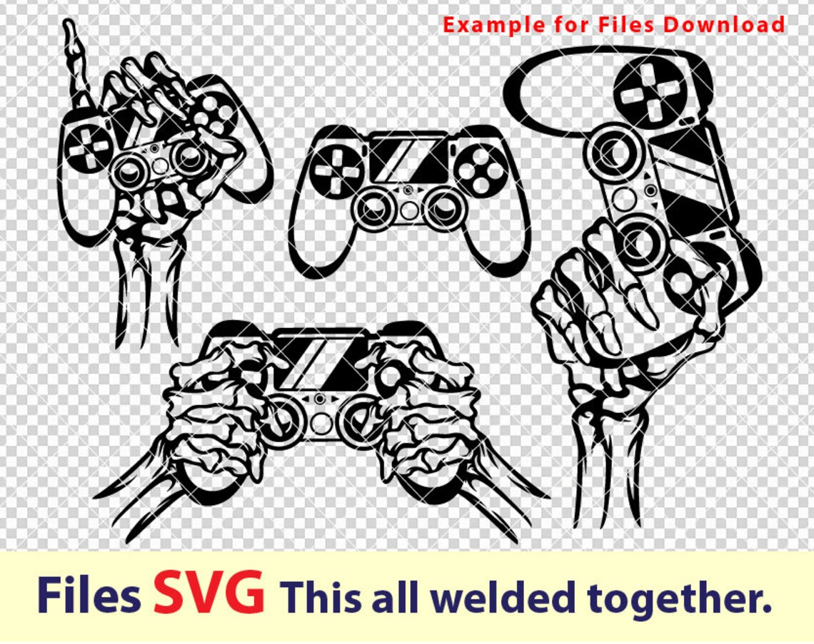 Gamer Skeleton Svg Gaming Svg Playstation Svg Skeleton Hand - Etsy