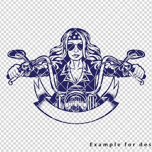 Biker Woman Svg, Girl Biker Svg, Girl Riding Svg, Motorcycle Svg ...