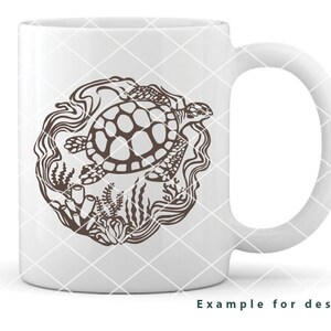 Turtle With Wave Svg, Sea Turtle Svg, Turtle Svg, Turtle in Wave Svg ...