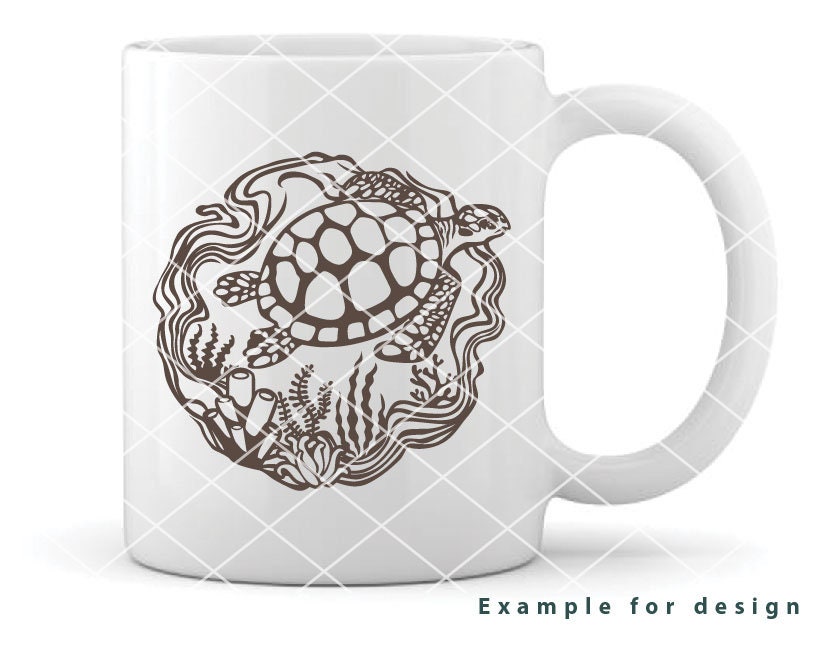 Turtle With Wave Svg Sea Turtle Svg Turtle Svg Turtle in - Etsy