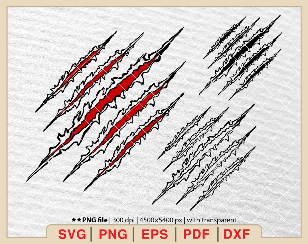 Garras Arañazos Svg, Arañazos Svg, Garras Svg, Marcas de Garras ...