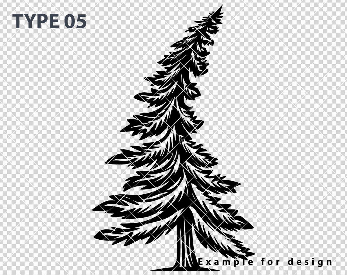 Christmas Tree SVG Bundle: Pine & Snowy Designs (digital Download) - Etsy