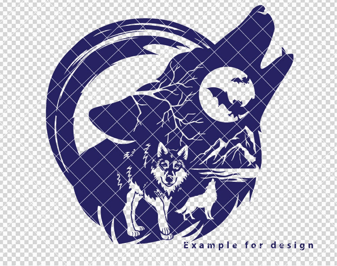 Howling Wolf Svg Wolf Svg Mountain Wolf Svg Wolf Pack Svg - Etsy