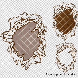 Ripping Open Shirt Svg, Ripped Shirt Svg, Ripped Svg, Tear Away Svg ...