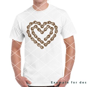 Bicycle Chain Heart Svg Love Bicycle Svg Chain Link Heart - Etsy