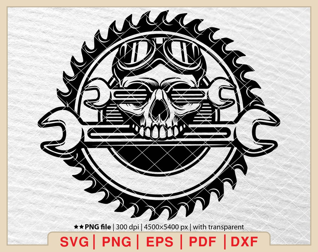 Skull With Repair Tools Svg, Repair Service Svg, Repair Tools Svg ...