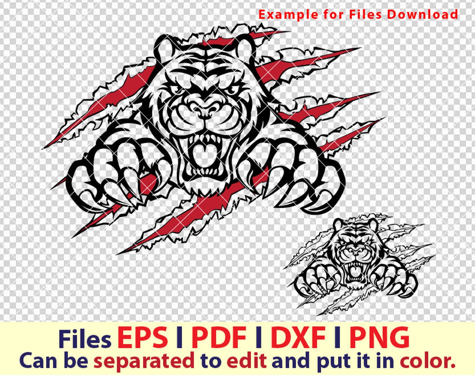 Tiger Claws Scratch Svg Tiger Head Svg Tiger Scratch Svg - Etsy