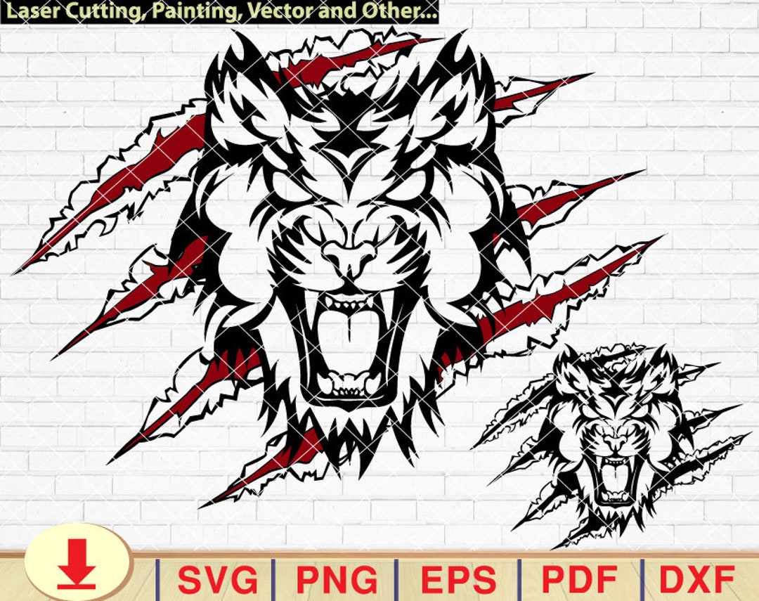 Wolf Claws Scratch Svg Howling Wolf Svg Wolf Head Svg - Etsy