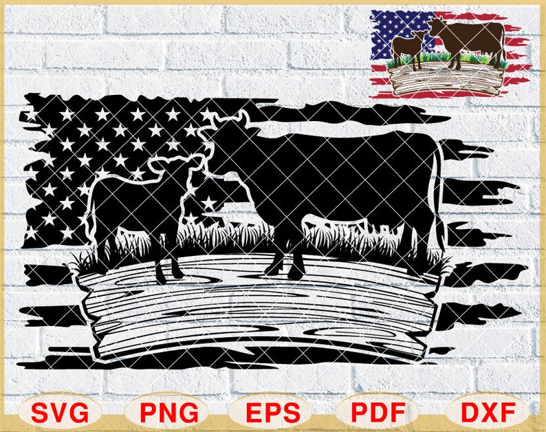 USA Cow Farm Svg Farmer Svg Farm Animal Svg US Cow Svg - Etsy