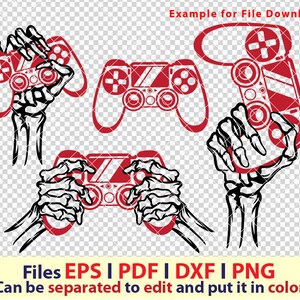 Gamer Skeleton Svg Gaming Svg Playstation Svg Skeleton Hand - Etsy