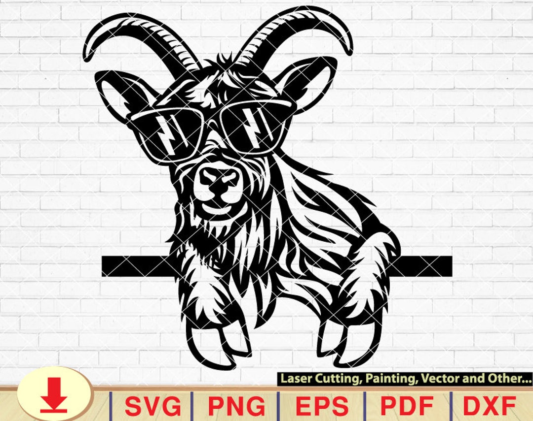 Peeking Goat SVG Funny Goat Svg Goat Svg Cute Goat Svgfarm - Etsy