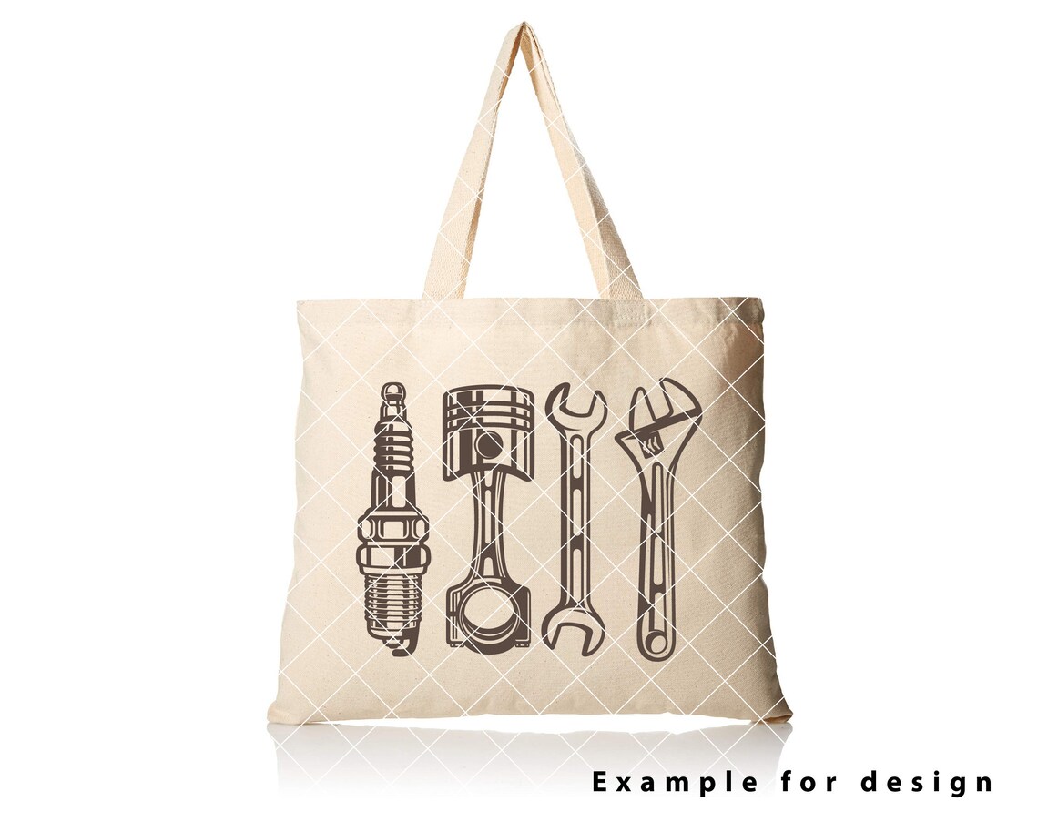 Mechanic Tools SVG: Wrench, Spark Plug, Handyman Logo (digital Download ...
