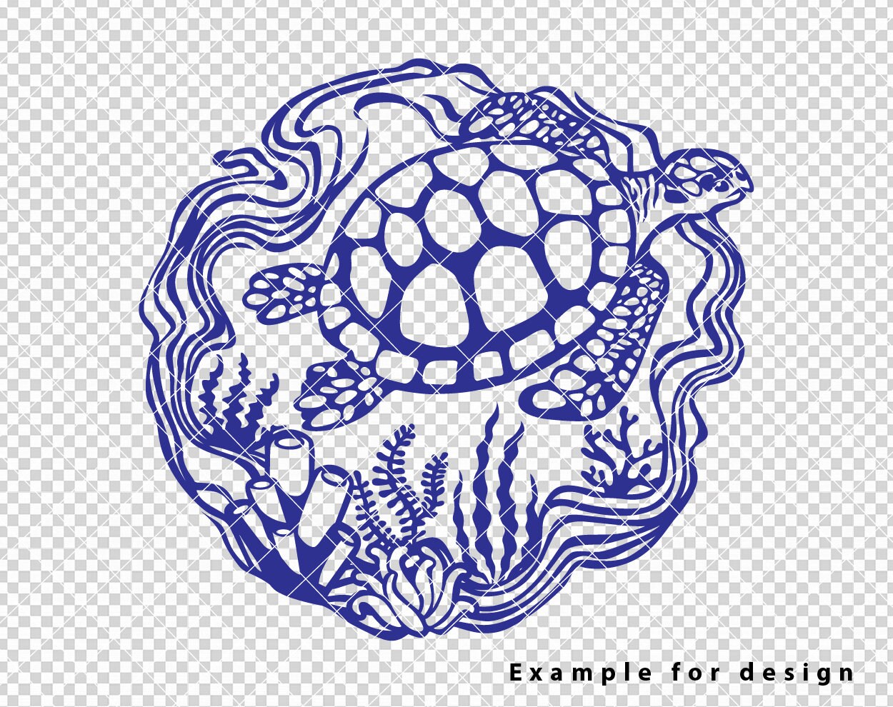 Sea Turtle SVG: Ocean Wave Design (digital Download) - Etsy