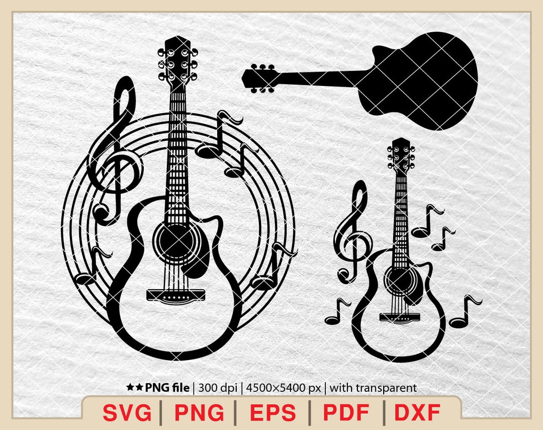 Guitar Music Note Svg, Guitar Svg, Music Svg, Music Note Svg, Musical ...