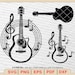 Guitar Music Note Svg, Guitar Svg, Music Svg, Music Note Svg, Musical ...