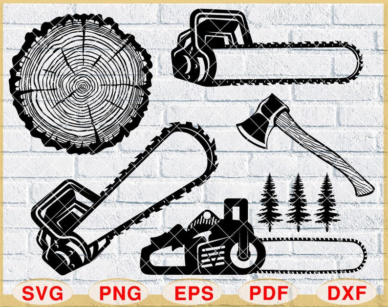 Tree Rings Svg Tree Service Tools Svgwood Saw Blade - Etsy