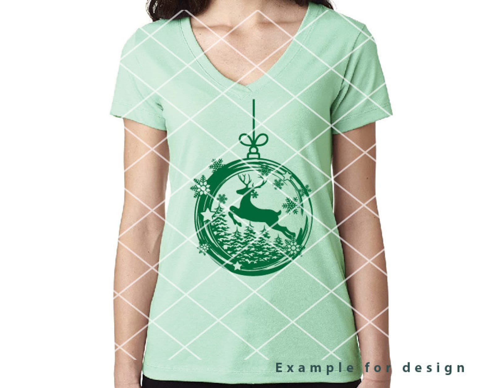 Christmas Scene Svg Winter Scene Svg Deer Scene Svg Santa - Etsy