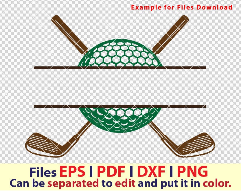 Golf Monogram Svg Golf Svg Golf Name Frame Svg Golf Ball - Etsy