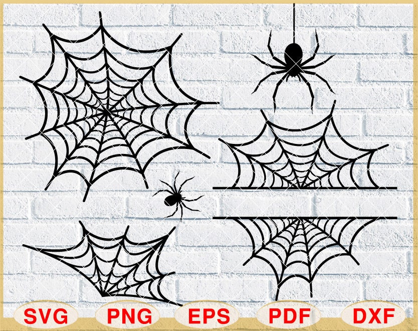Spider Web Svg Spider Half Web Svg Halloween Svg Spider - Etsy UK