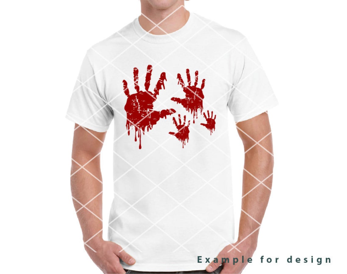 Bloody Hand Svg Halloween Svg Bloody Handprint Svg Dripping - Etsy