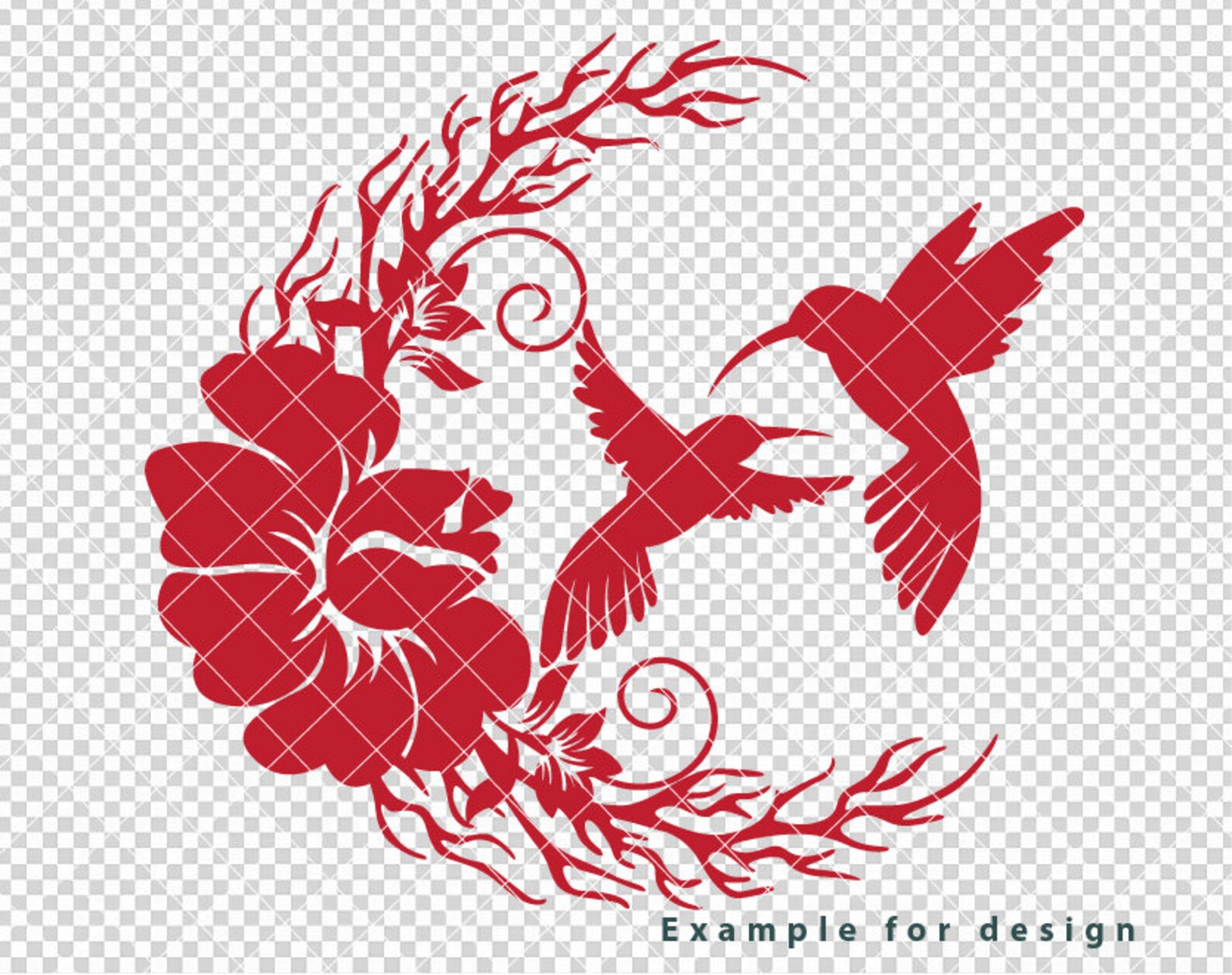 Hummingbird With Flowers Svg Hummingbird Svg Love Birds Svg - Etsy