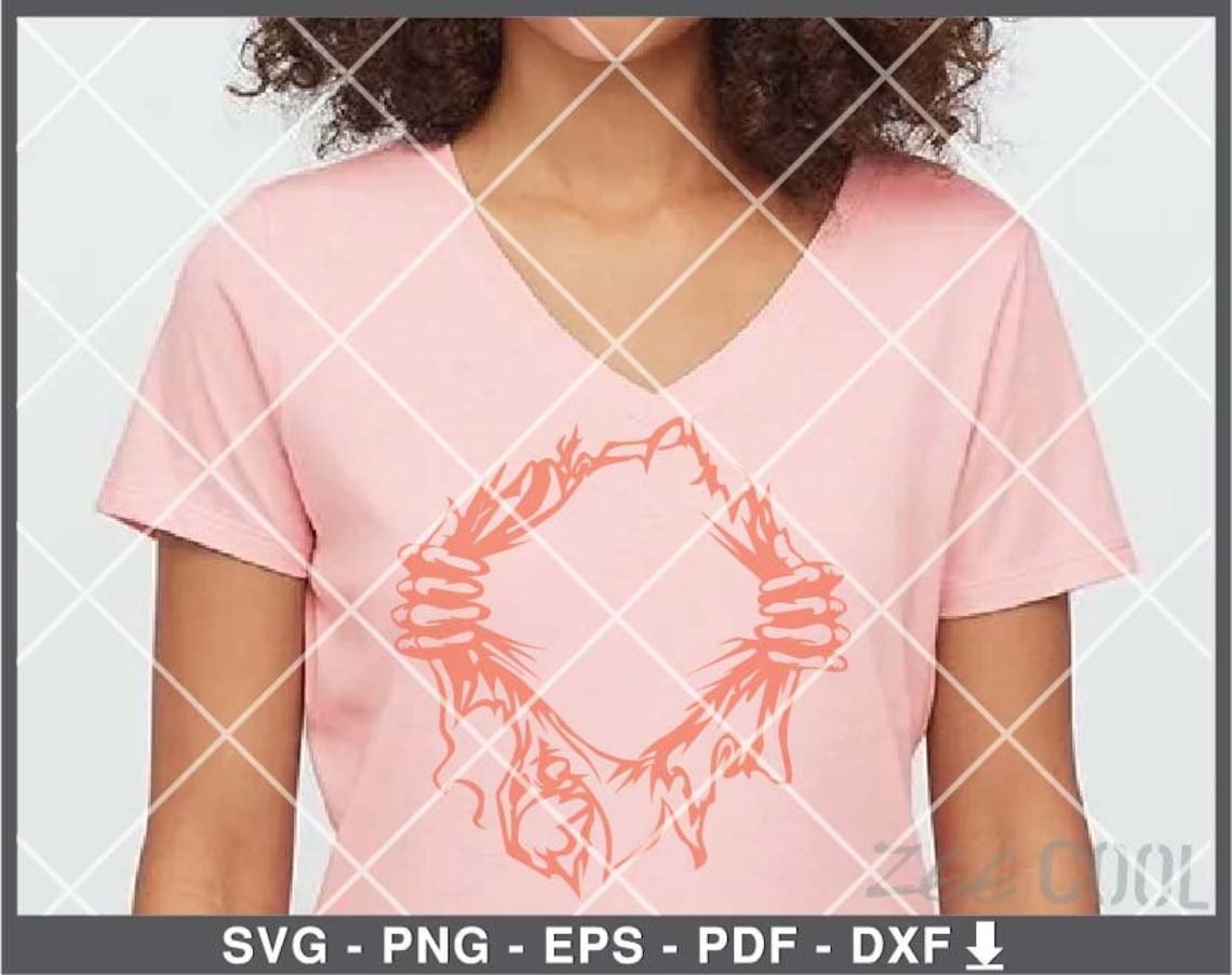 Ripped Svgtear Away Svgripped Open Shirt Svgzombie Hand - Etsy