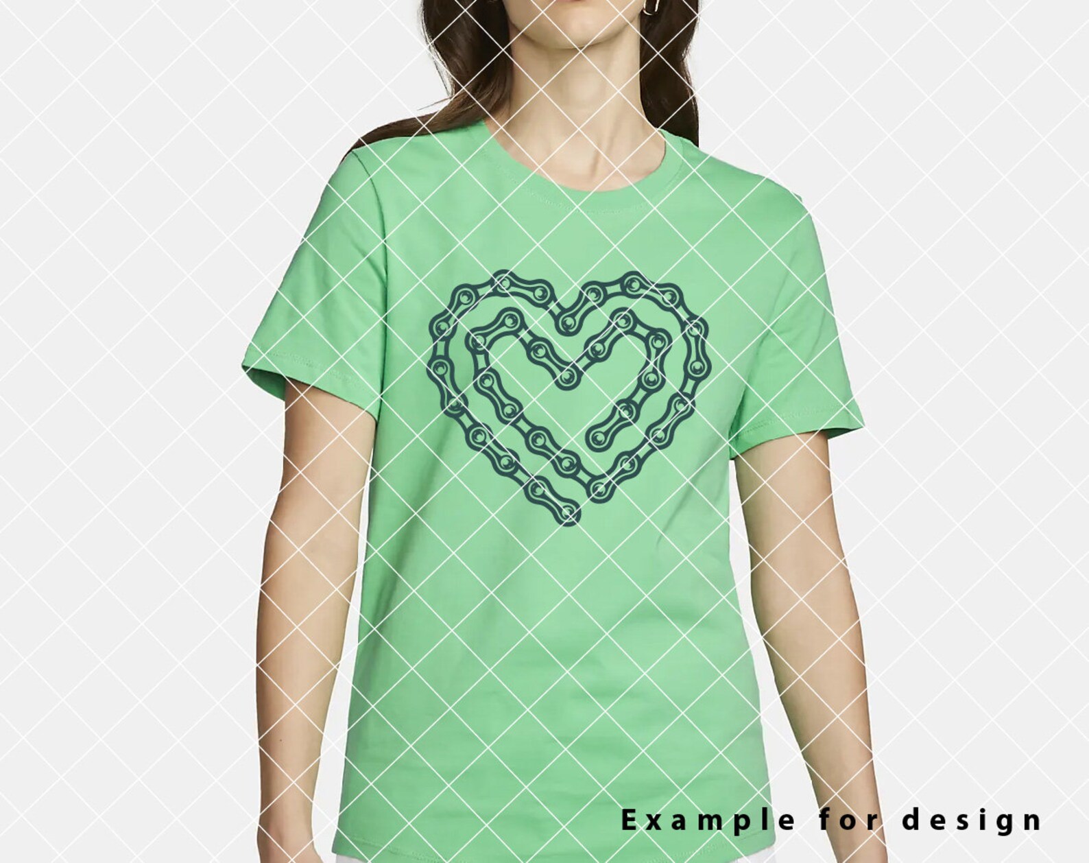Bicycle Chain Heart SVG: Love Cycling Design (digital Files) - Etsy