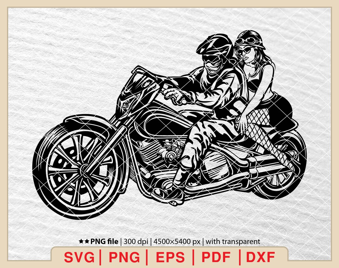 Biker Lovers SVG, Motorcycle Svg, Rider Svg, Motorcycle Scene Svg ...