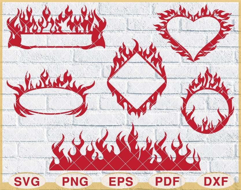 Fire Flames Svg Fire Svg Flames Svg Burning Svg Hot Svg - Etsy Canada