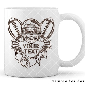 Football Player Skull SVG: Team Design (digital Download) - Etsy