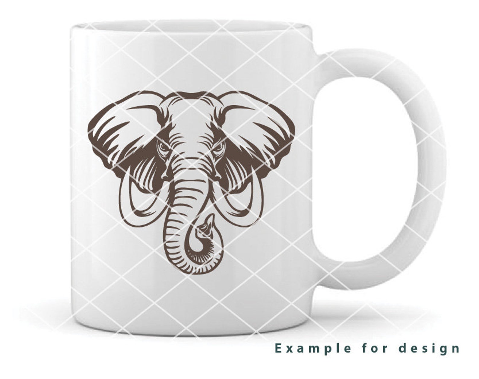 Elephant Head Svg Elephant Tusks Svg Elephant Fangs Svg - Etsy