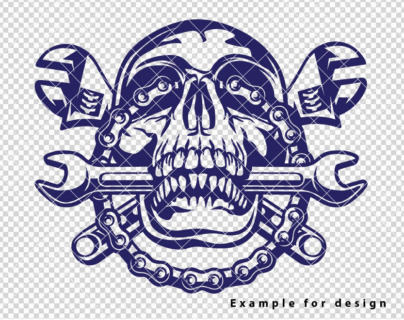 Mechanic Skull Svg Skull Svg Tools Svg Mechanic Shirt Svg - Etsy UK