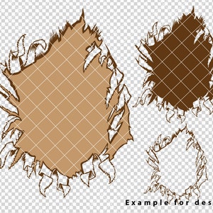 Ripped Open Shirt SVG: Tear Away Design (digital Files) - Etsy