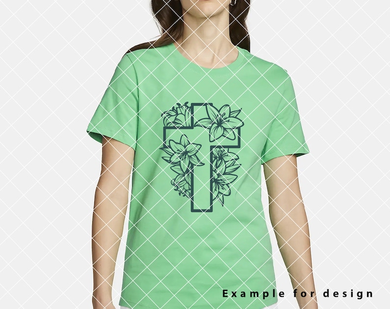 Floral Cross SVG: Christian Daisy Design (digital Download) - Etsy