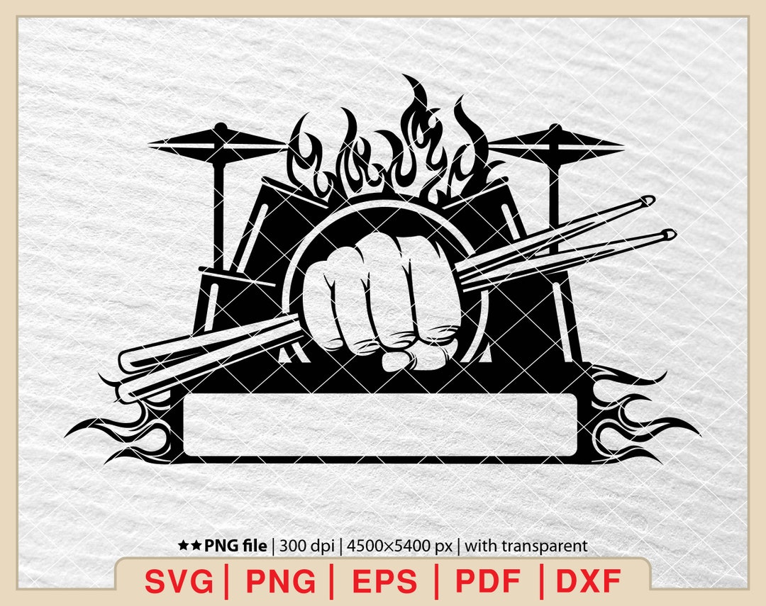 Drum Set Svg, Drum Svg, Drum Set Silhouette, Drum Set Clipart, Drum Set ...