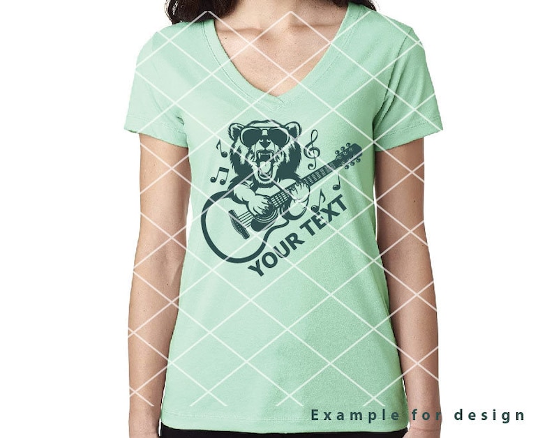 Bear Playing Guitar Svg Music Notes Svg Musical Svg Guitar - Etsy