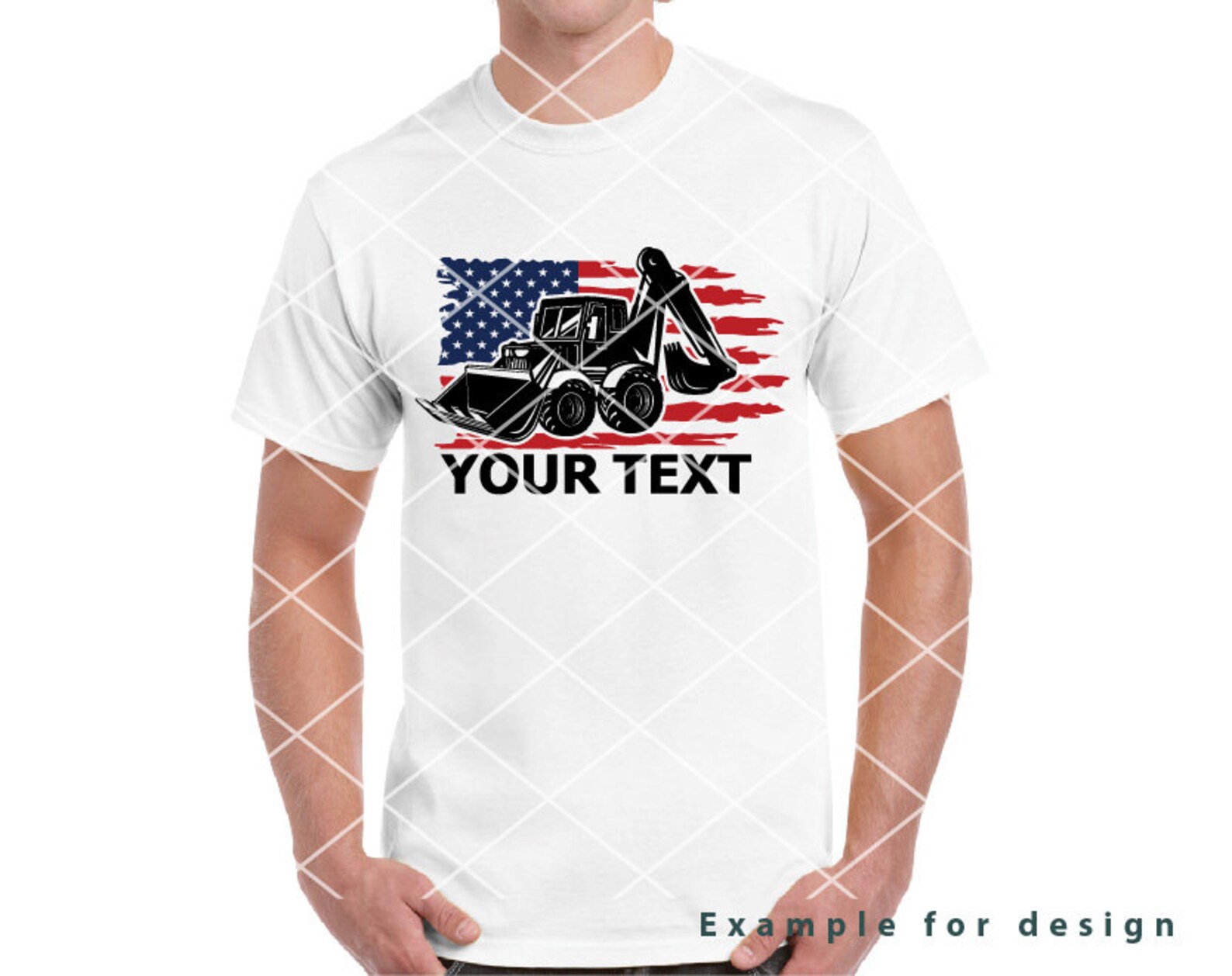 Backhoe Loader Svg Us Backhoe Loader Svg Excavator Svg - Etsy