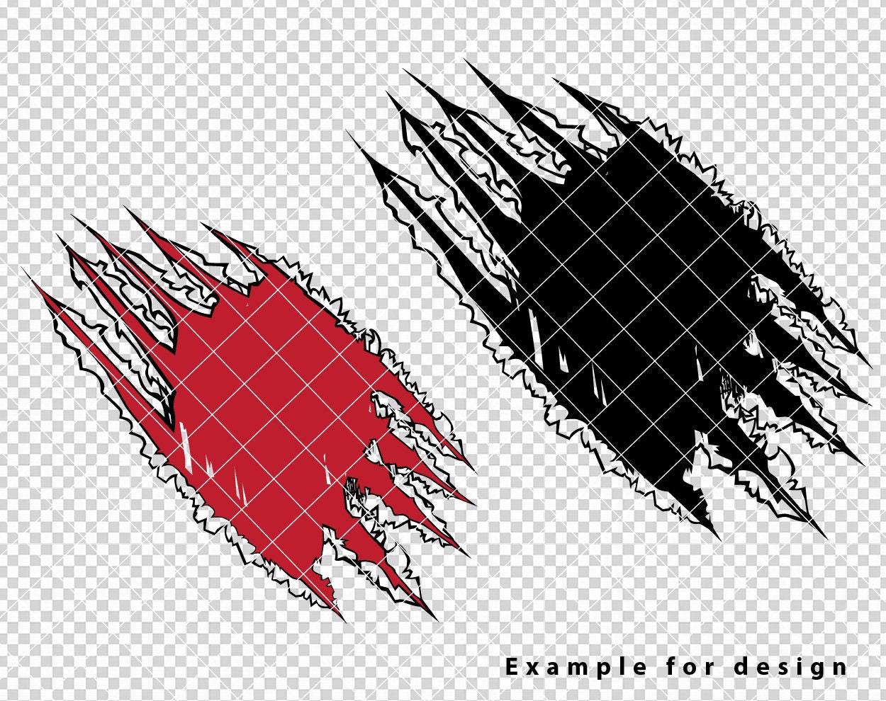 Claw Scratch SVG Bundle: Animal Rip Clipart (digital Files) - Etsy