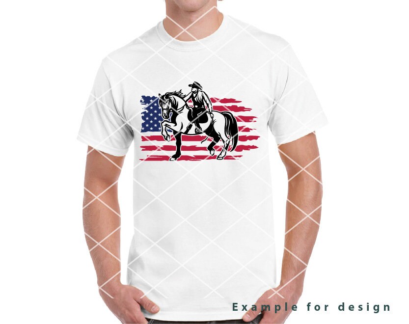 US Flag Cowboy Svg US Cowboy Svg Riding Horse Svg Horse - Etsy
