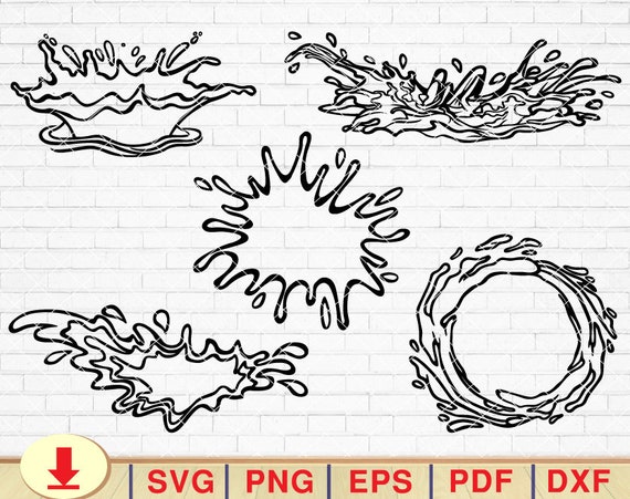 Water Splash Borders