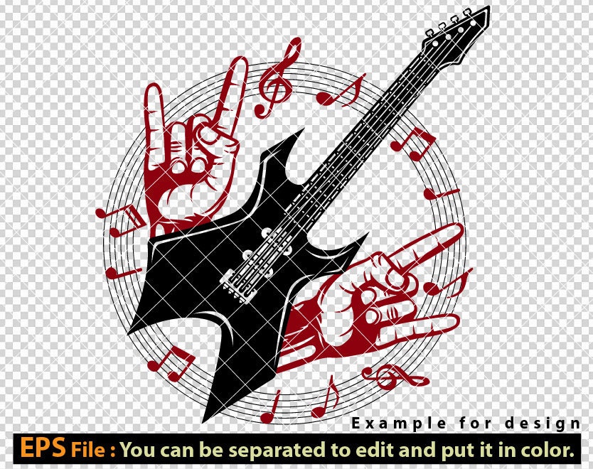 Rock Music Note Svg Music Svg Guitar Svg Rock on Hand Svg - Etsy Israel