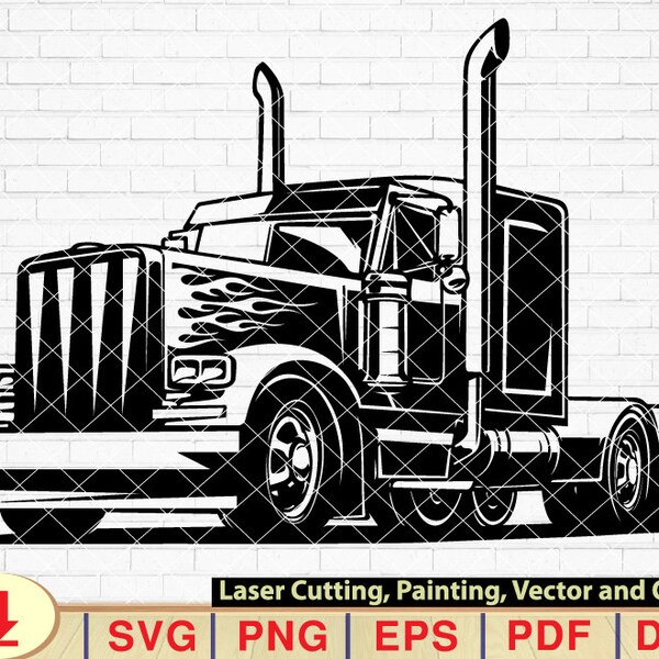 Skull Truck Driver Svg - Etsy