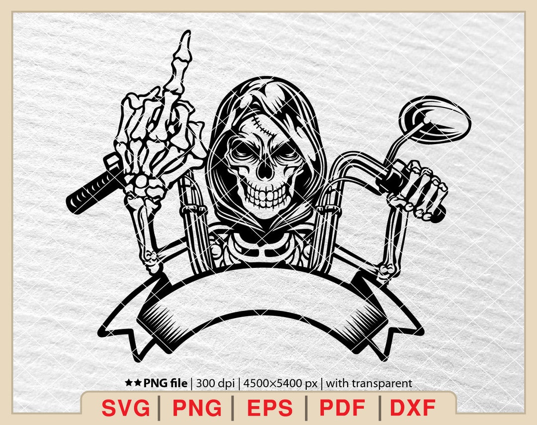 Biker Skull SVG, Biker Riding Svg, Skull Svg, Rider Svg, Motorbike Svg ...