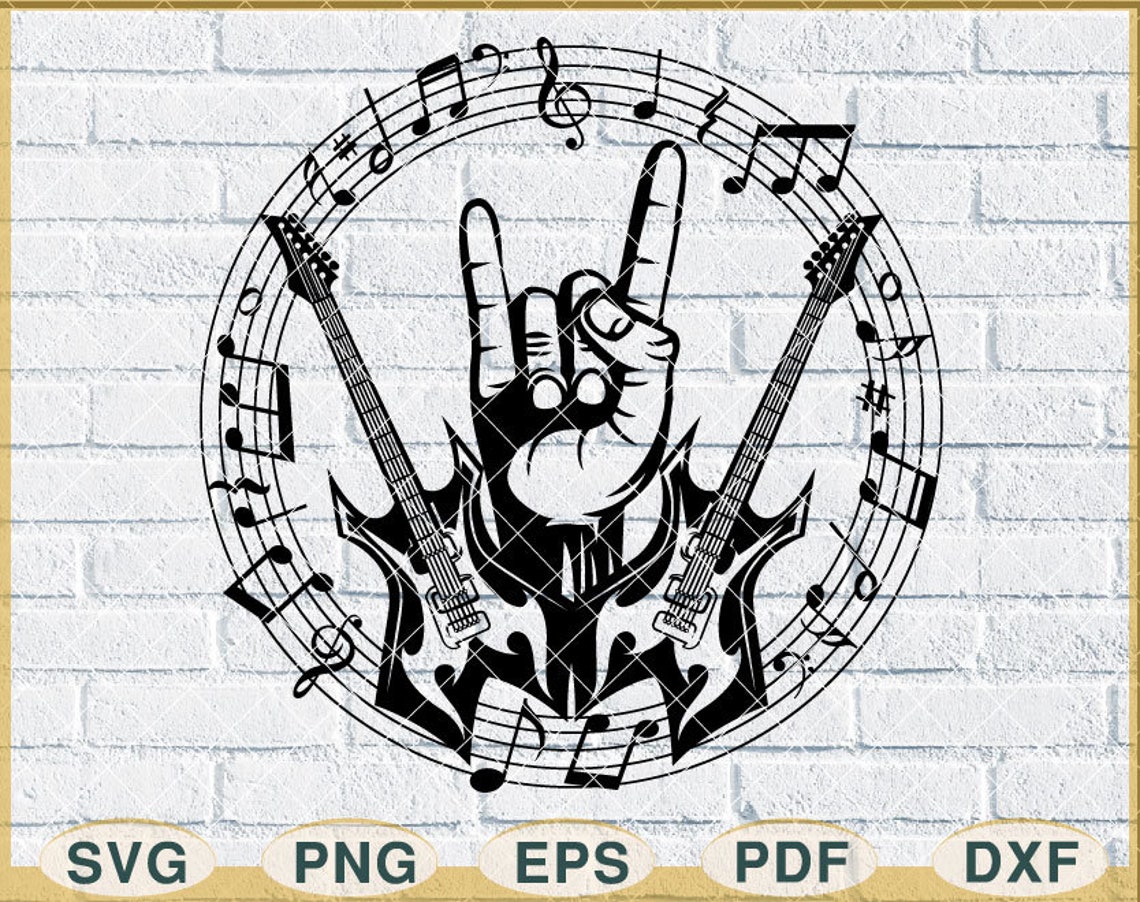 Rock Music Svg Music Svgmusic Note Svgmusical Svgmusic - Etsy