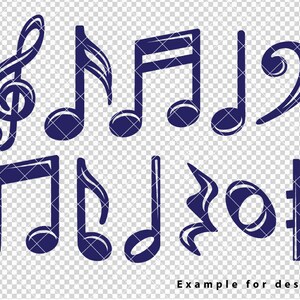 Music Notes SVG, Music Svg, Musical Notes Clipart, Music Note SVG ...