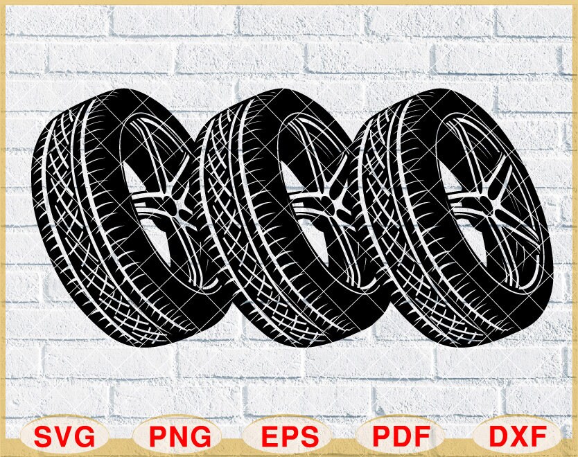 Tyre Wheels Svg Wheels Svg Tires Svg Tire Car Svg Car - Etsy Canada