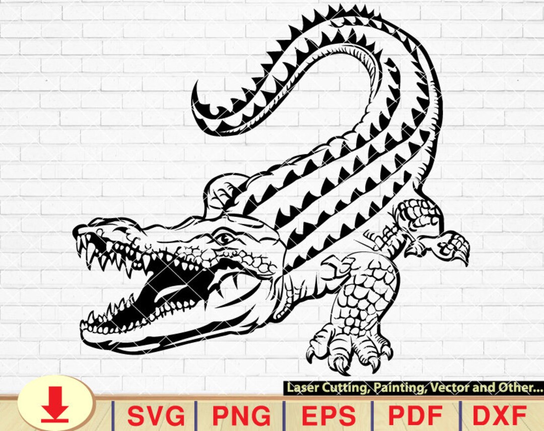 Crocodile Svgalligator Svgcrocodile Clipartcrocodile Files - Etsy