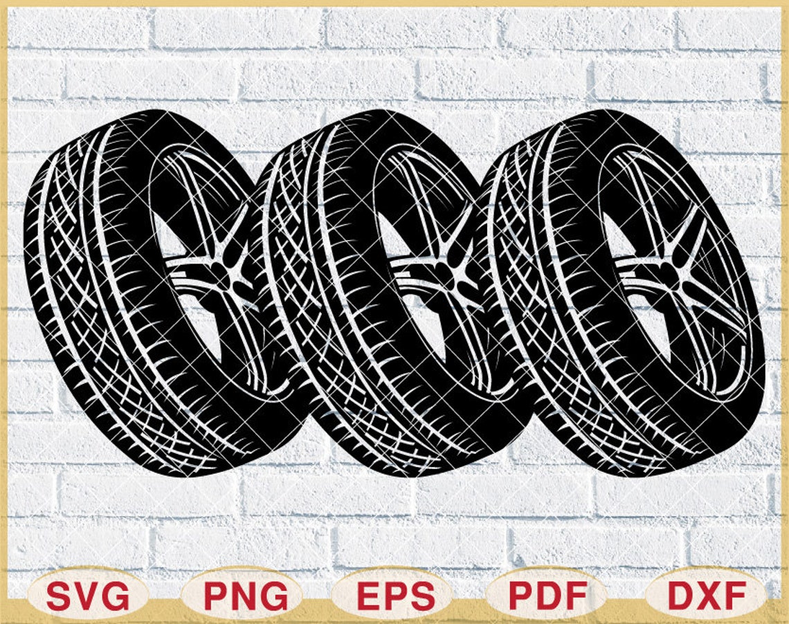 Tyre Wheels Svg Wheels Svg Tires Svg Tire Car Svg Car - Etsy