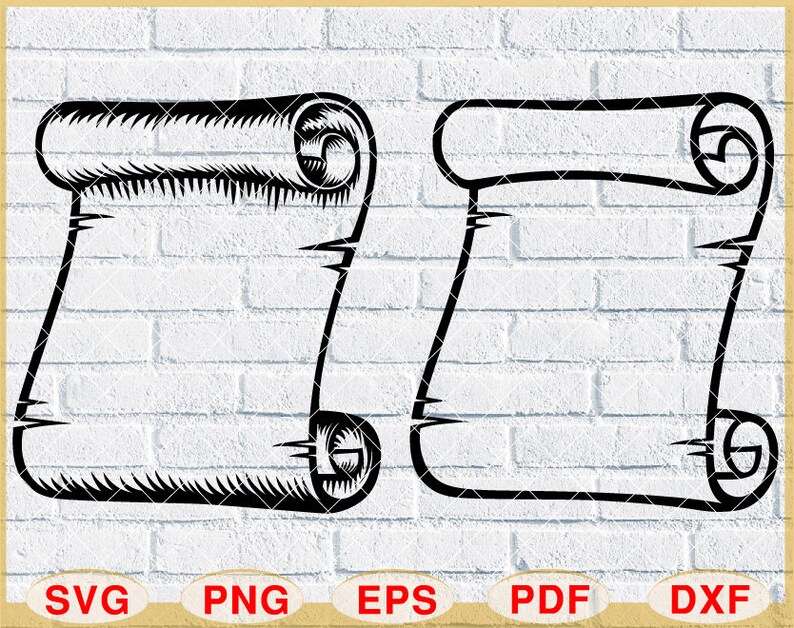 Scroll Paper Svg Torn Paper Svg Paper Svg Banner Svg Etsy